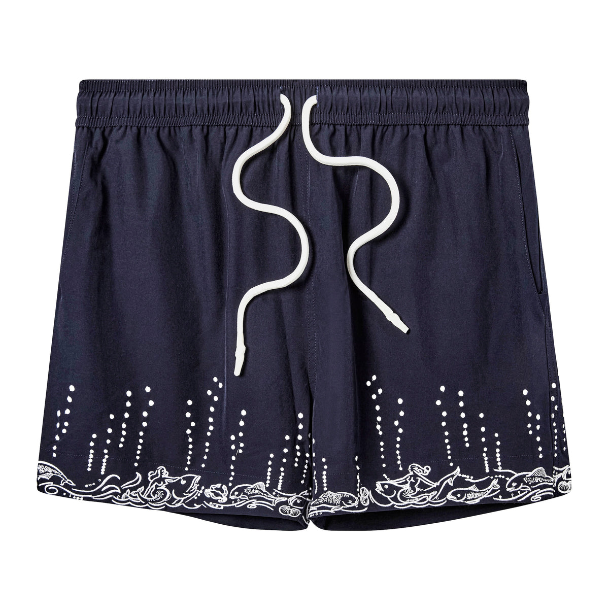 'Fruits De Mer' Swim Trunks (Navy) – Tombolo Company