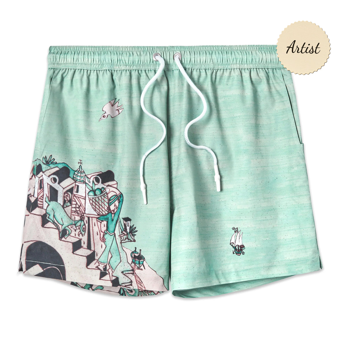 ‘Le Sirenuse’ Swim Trunks by Lucio Liguori – Tombolo Company